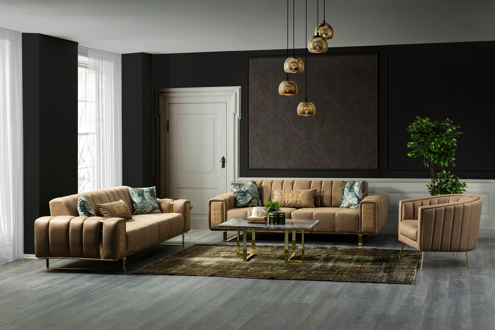 CHELSEA SOFA SET 3+3+1 | La Vida Furniture . Interior